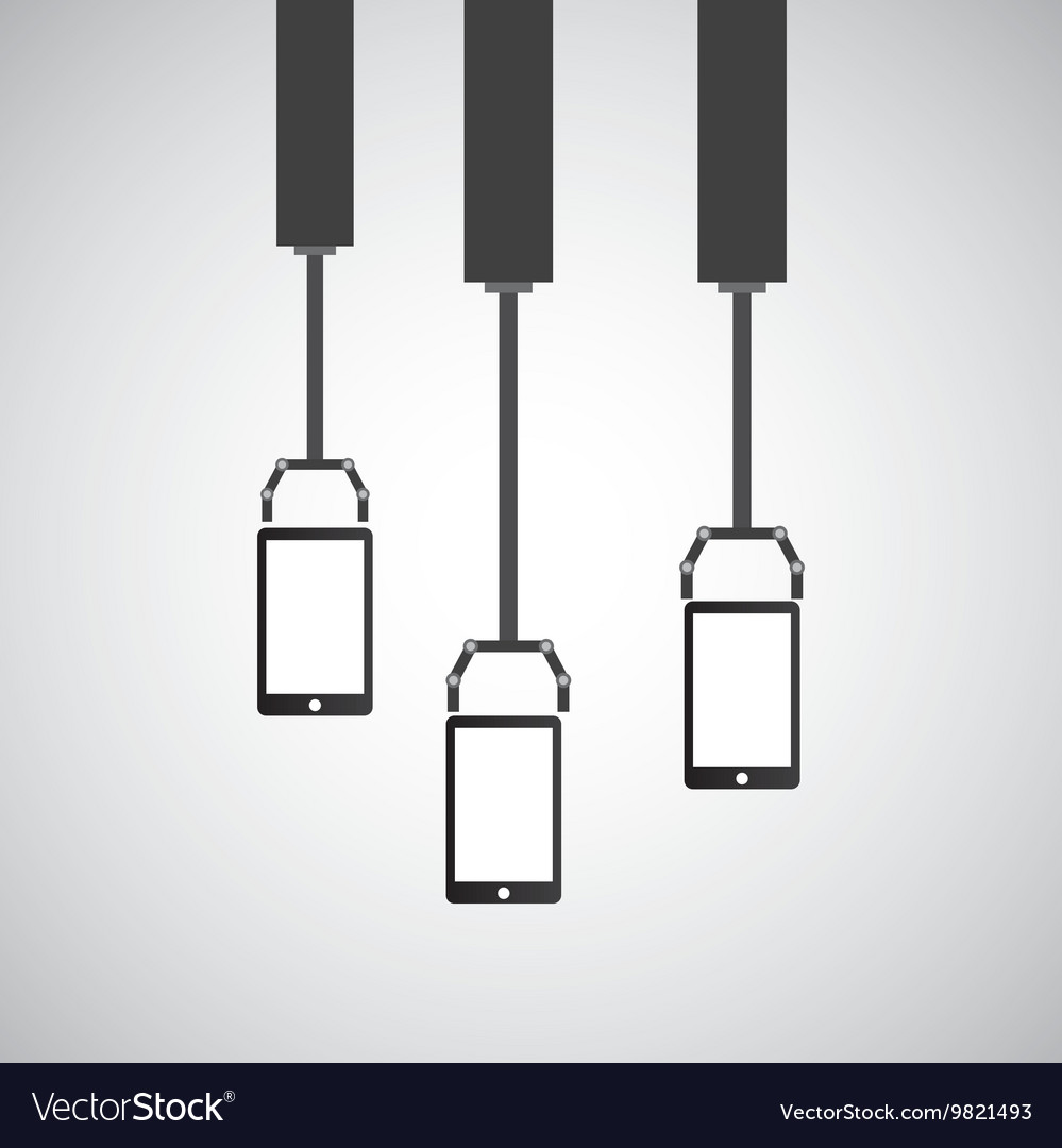 Robot technology machine Royalty Free Vector Image