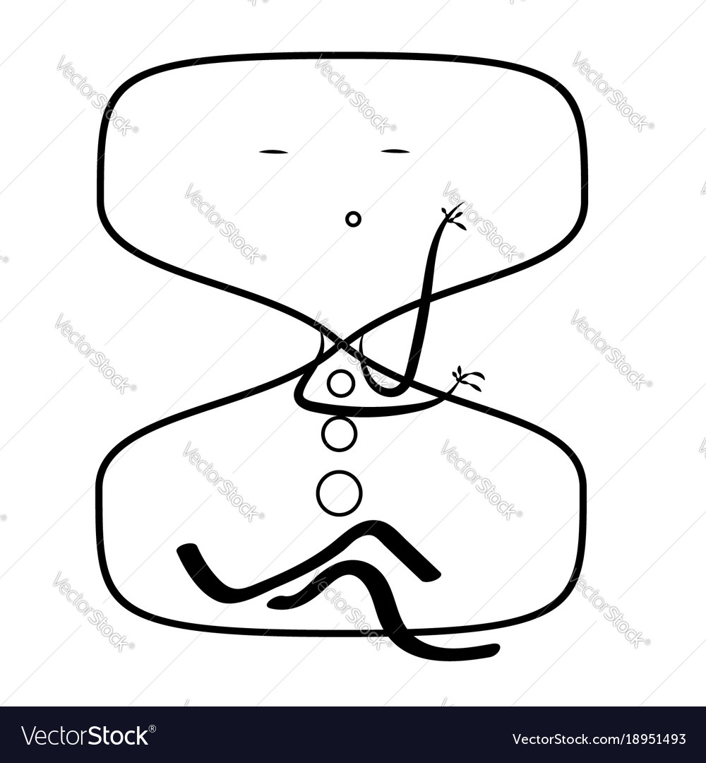 Waiting icon animation man Royalty Free Vector Image