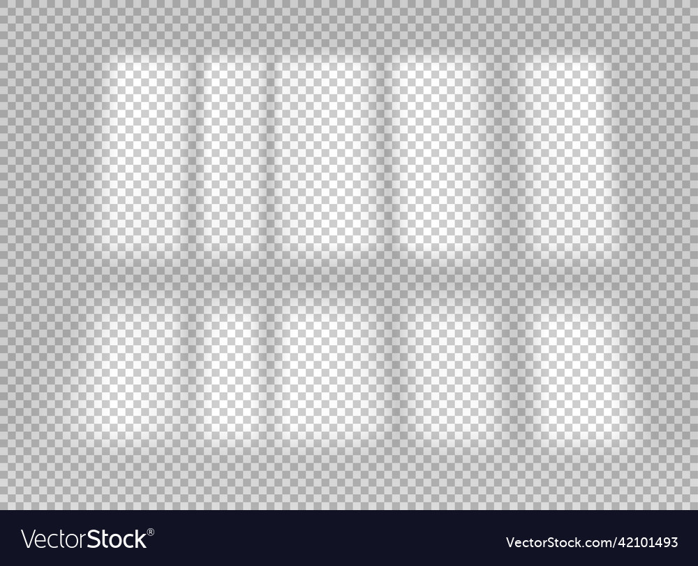 Window shadow effect overlay Royalty Free Vector Image