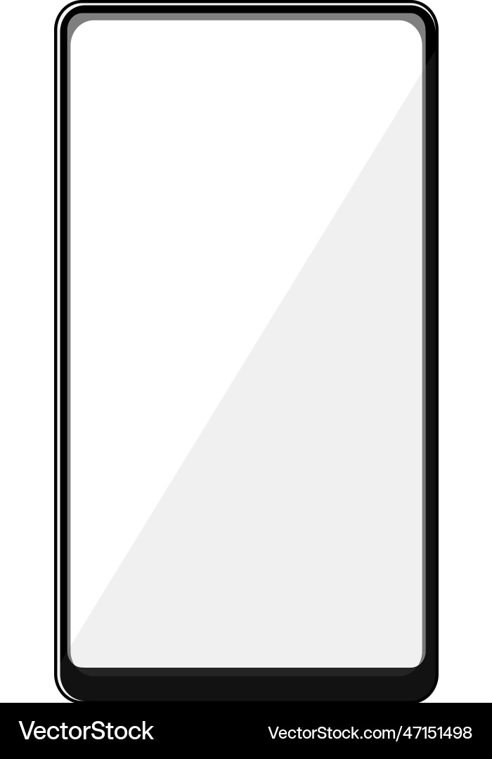 Device phone glass screen cartoon Royalty Free Vector Image