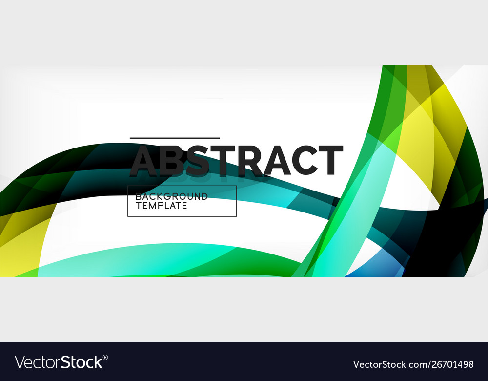 Linear wave web template Royalty Free Vector Image