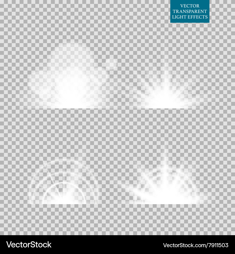 Abstract image of lighting flare Set Royalty Free Vector