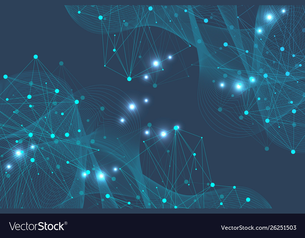 Big data visualization background modern Vector Image