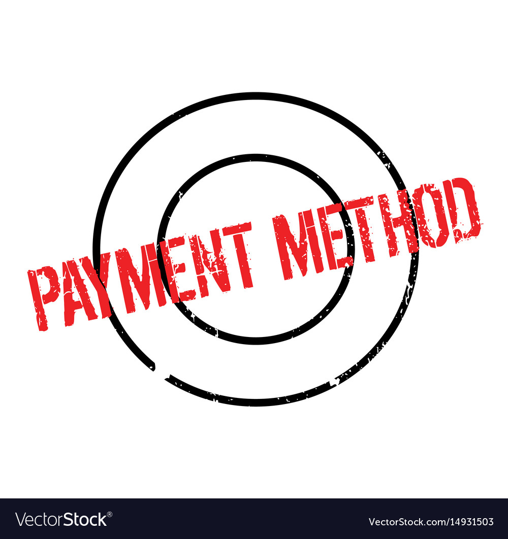 Payment method rubber stamp Royalty Free Vector Image