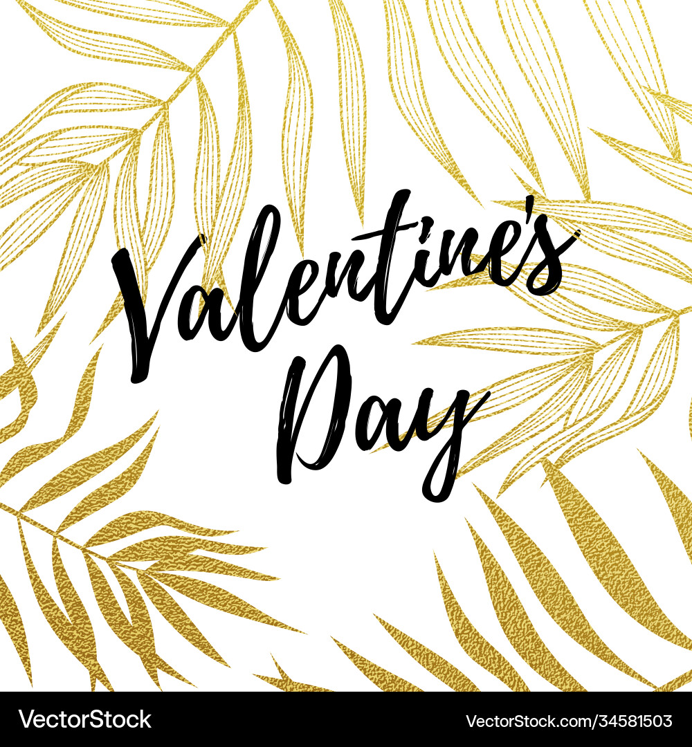 Valentine day greeting card design template Vector Image