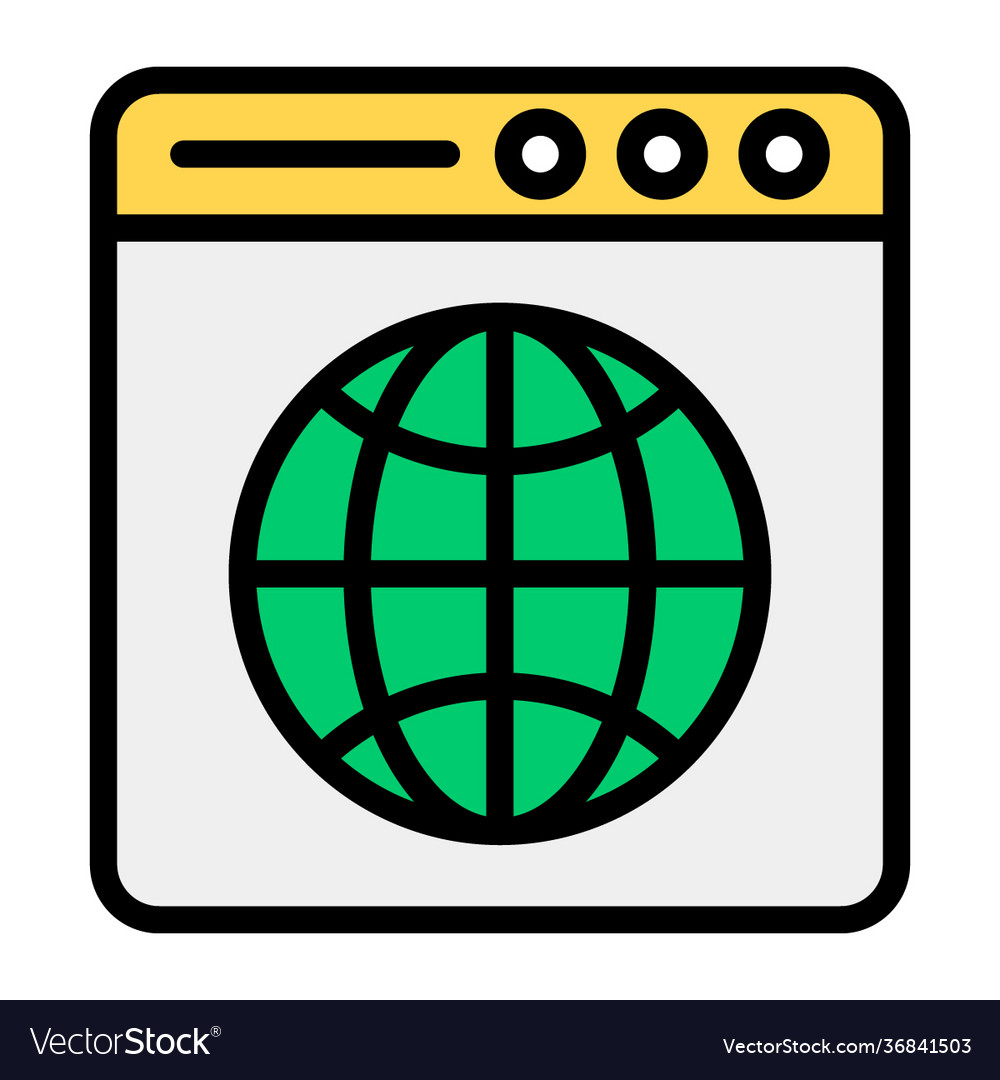 Web browser Royalty Free Vector Image - VectorStock
