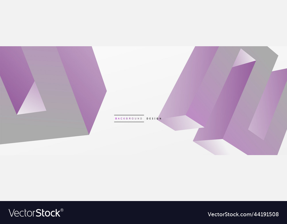 3d line geometric creative abstract background Vector Image