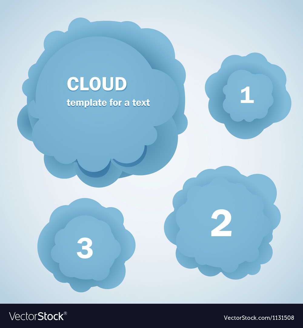 Abstract clouds Royalty Free Vector Image - VectorStock