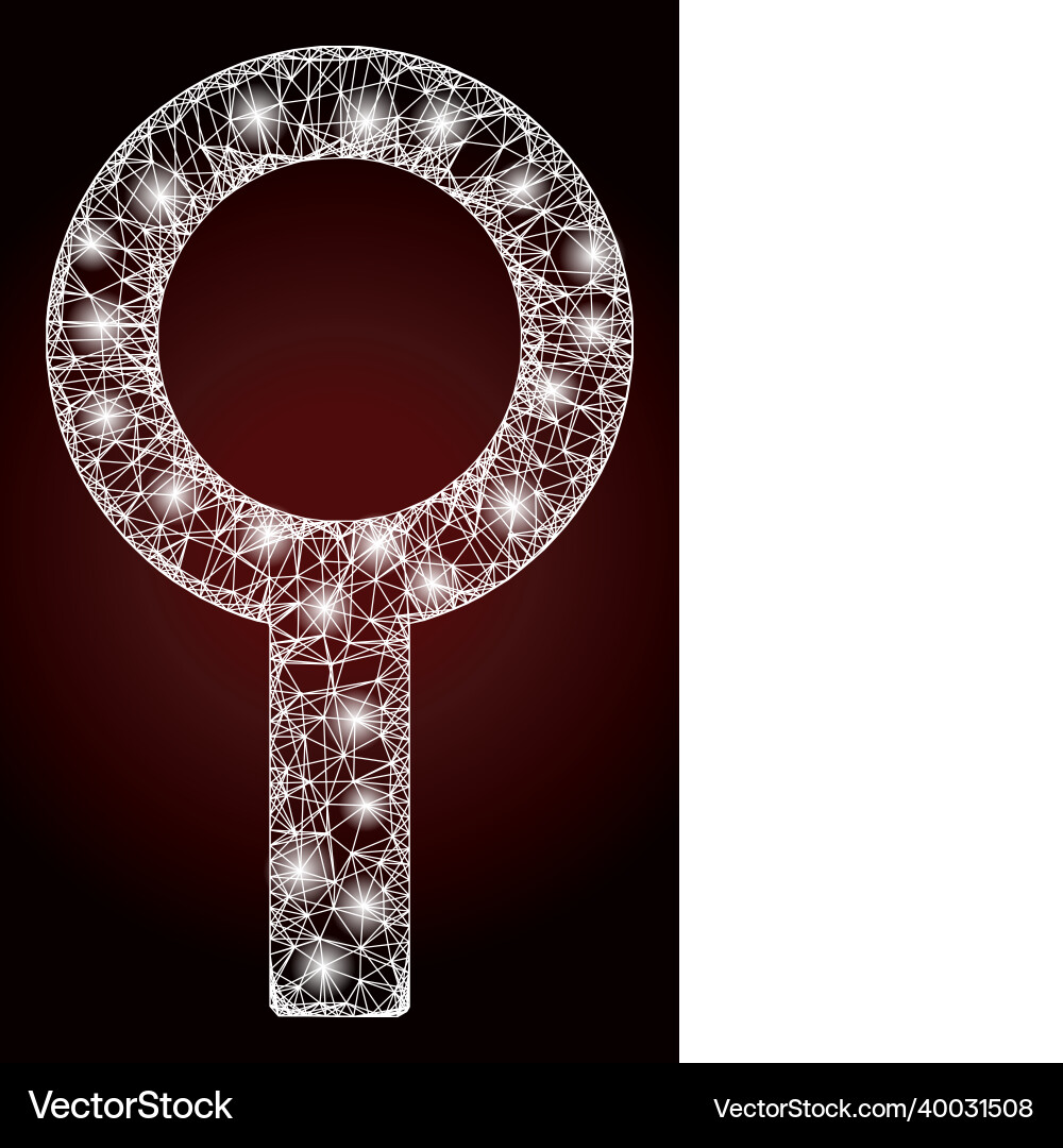 Bright hatched mesh barren gender symbol Vector Image