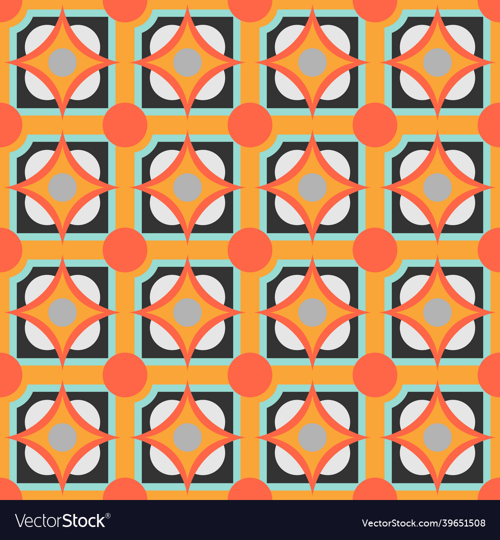 Ceramic tile abstract pattern geometric simple Vector Image