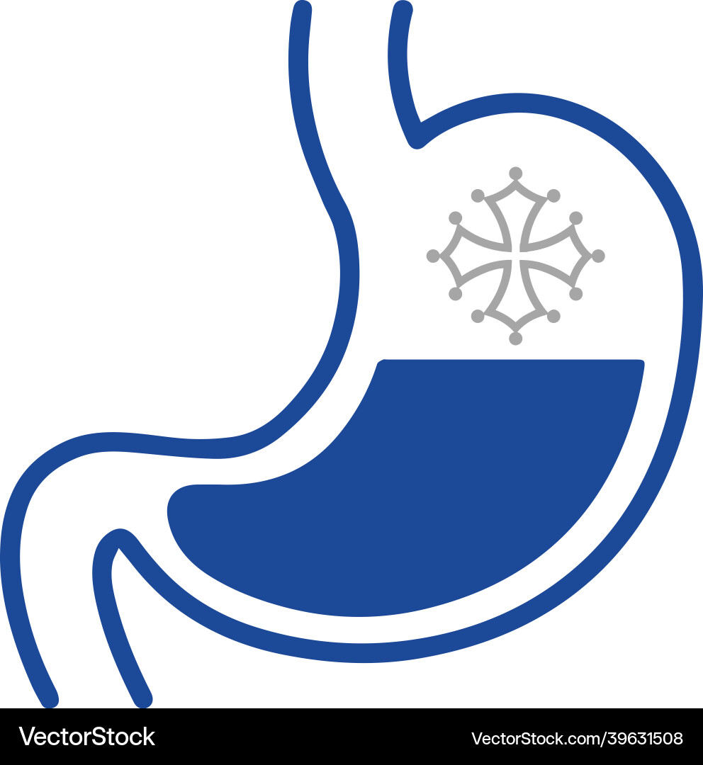 Digestive system human body organ and icon Vector Image