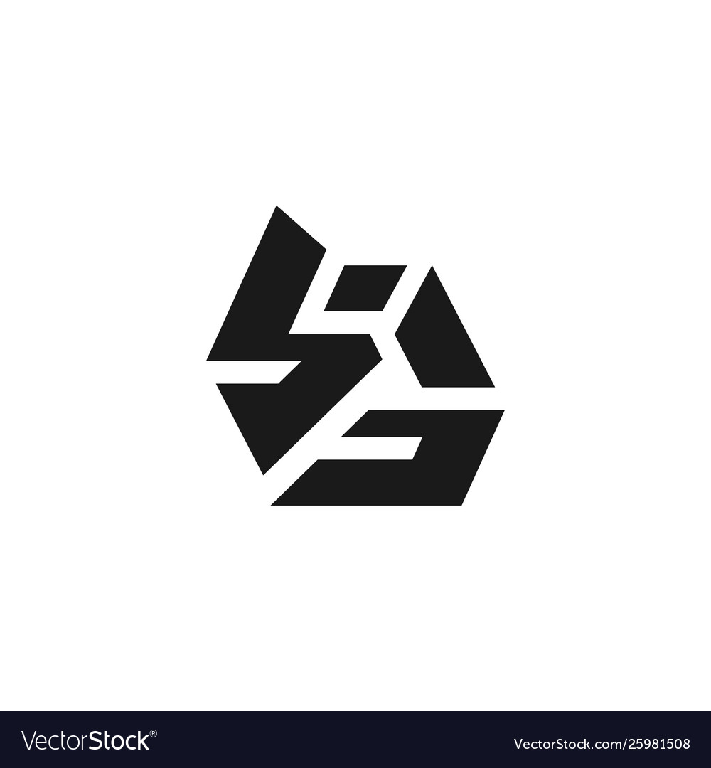 Initials logo template Royalty Free Vector Image