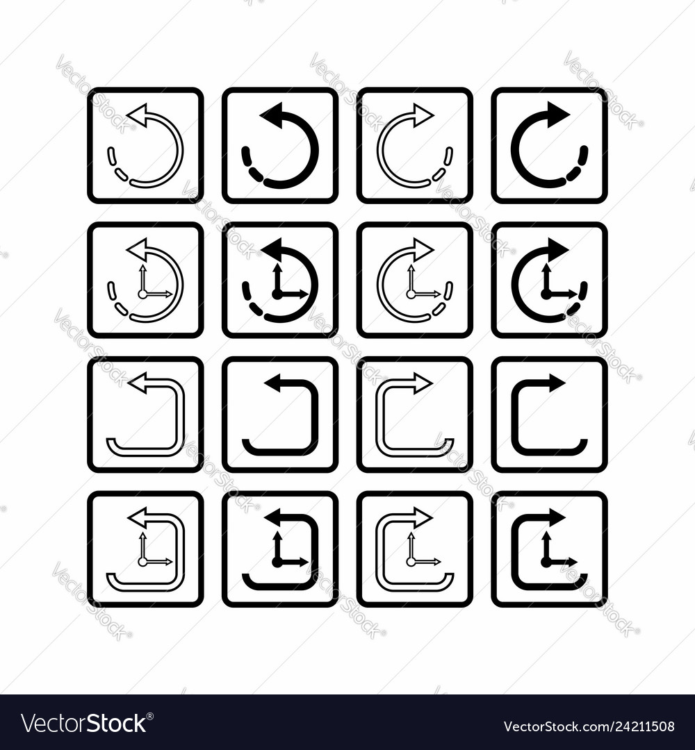 Isolated undo and redo icon Royalty Free Vector Image Isolated undo and redo icon Royalty Free Vector Image