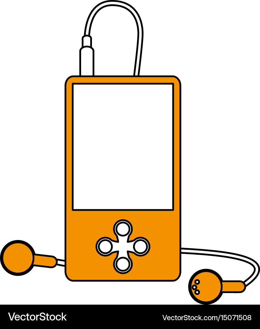 Music player design Royalty Free Vector Image - VectorStock