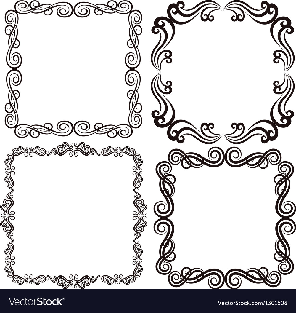 Ornamental frames Royalty Free Vector Image - VectorStock
