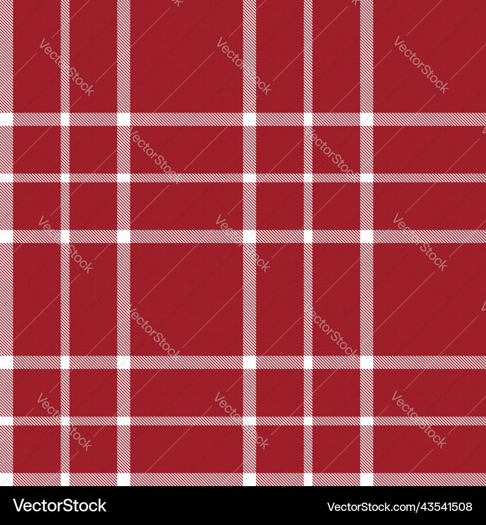 Red minimal plaid textured seamless pattern Vector Image