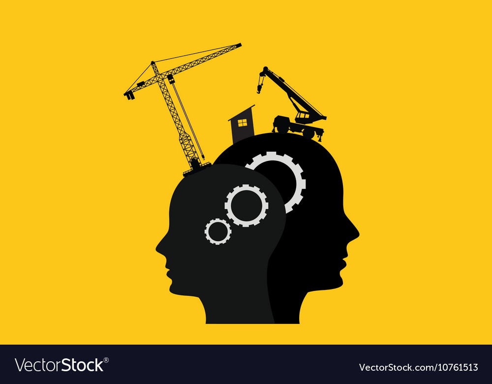 Brain intelligence development concept Royalty Free Vector