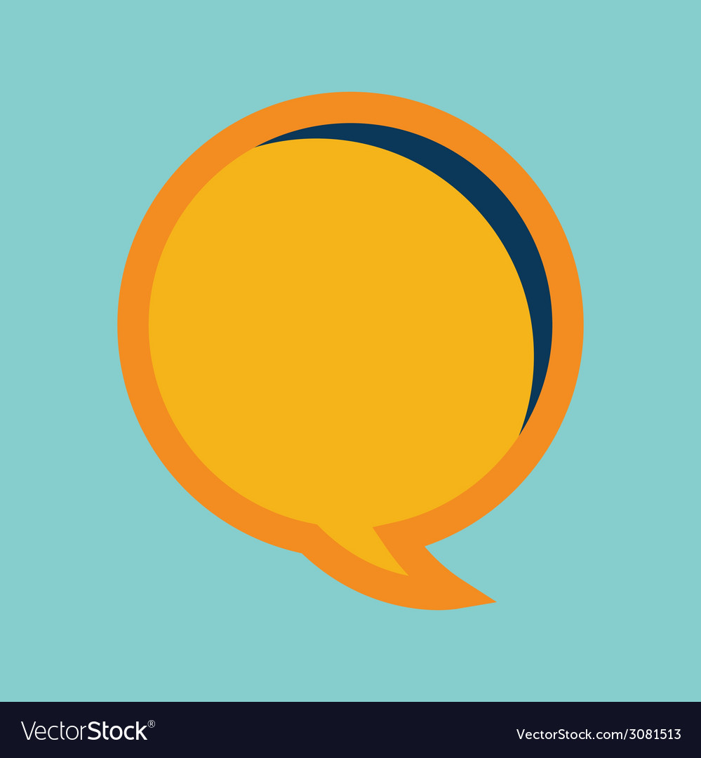 Bubble speech design Royalty Free Vector Image