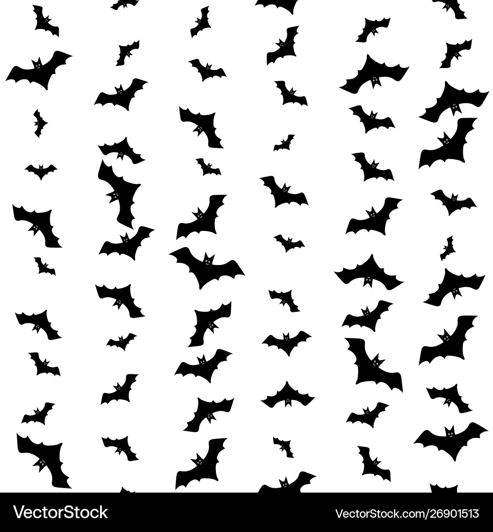 Halloween background with bats Royalty Free Vector Image
