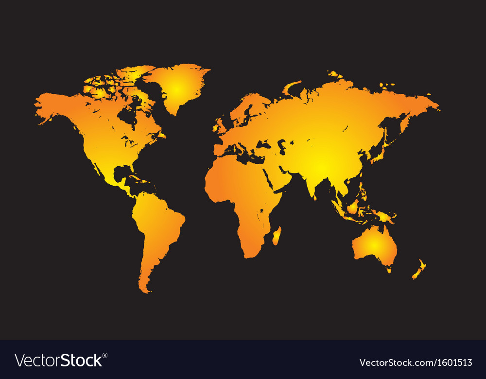 World map Royalty Free Vector Image - VectorStock