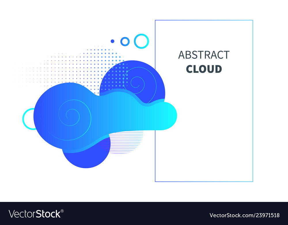 Abstract digital cloud 02 Royalty Free Vector Image