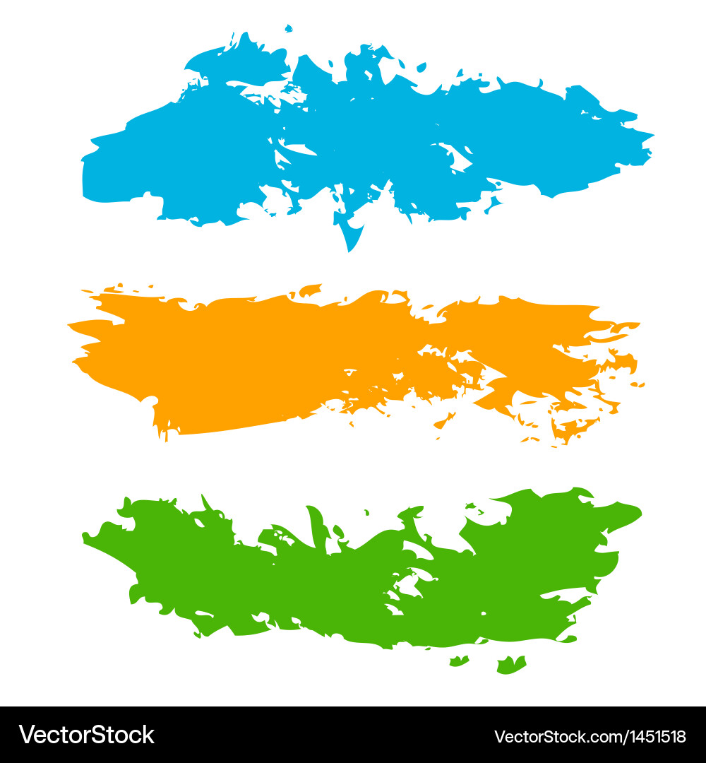 Collection of paint splash Royalty Free Vector Image