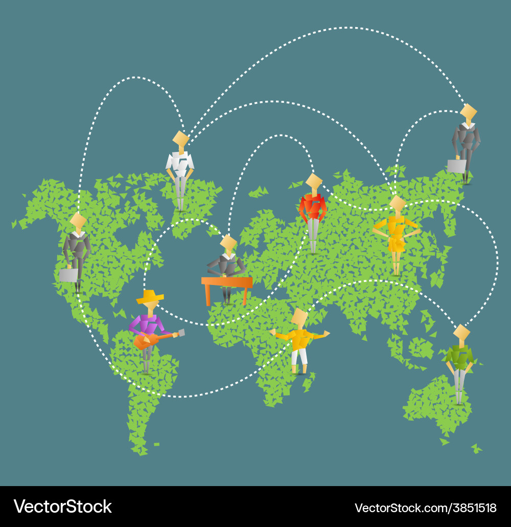 Communicating people Royalty Free Vector Image