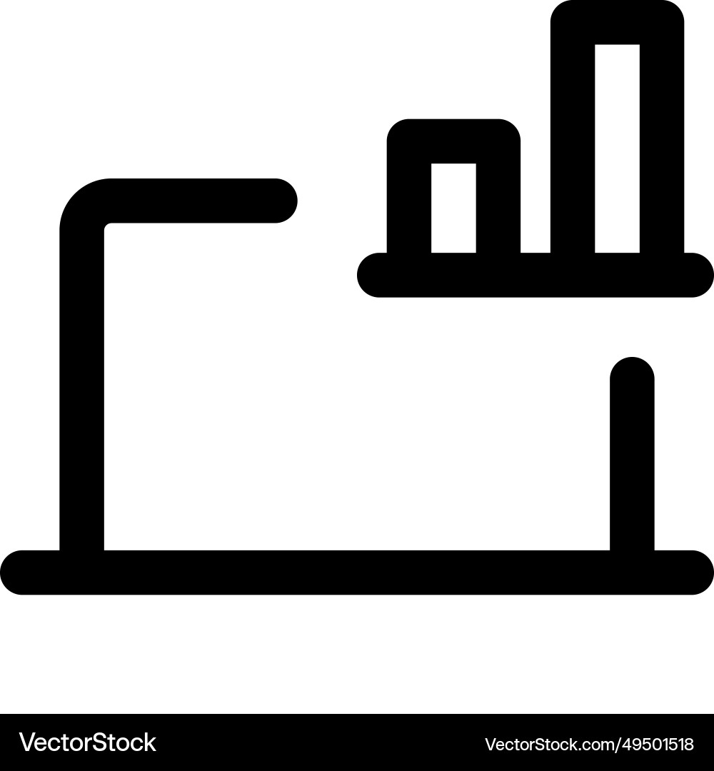 Compact visual data on laptop screen Royalty Free Vector
