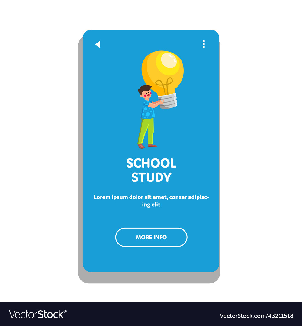 School study Royalty Free Vector Image - VectorStock