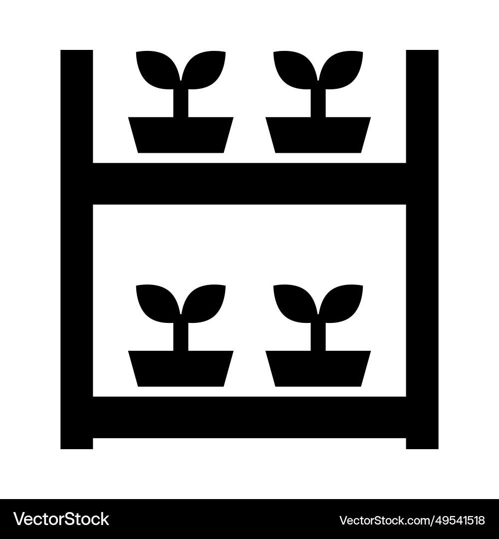 Vertical farming glyph icon for personal Vector Image