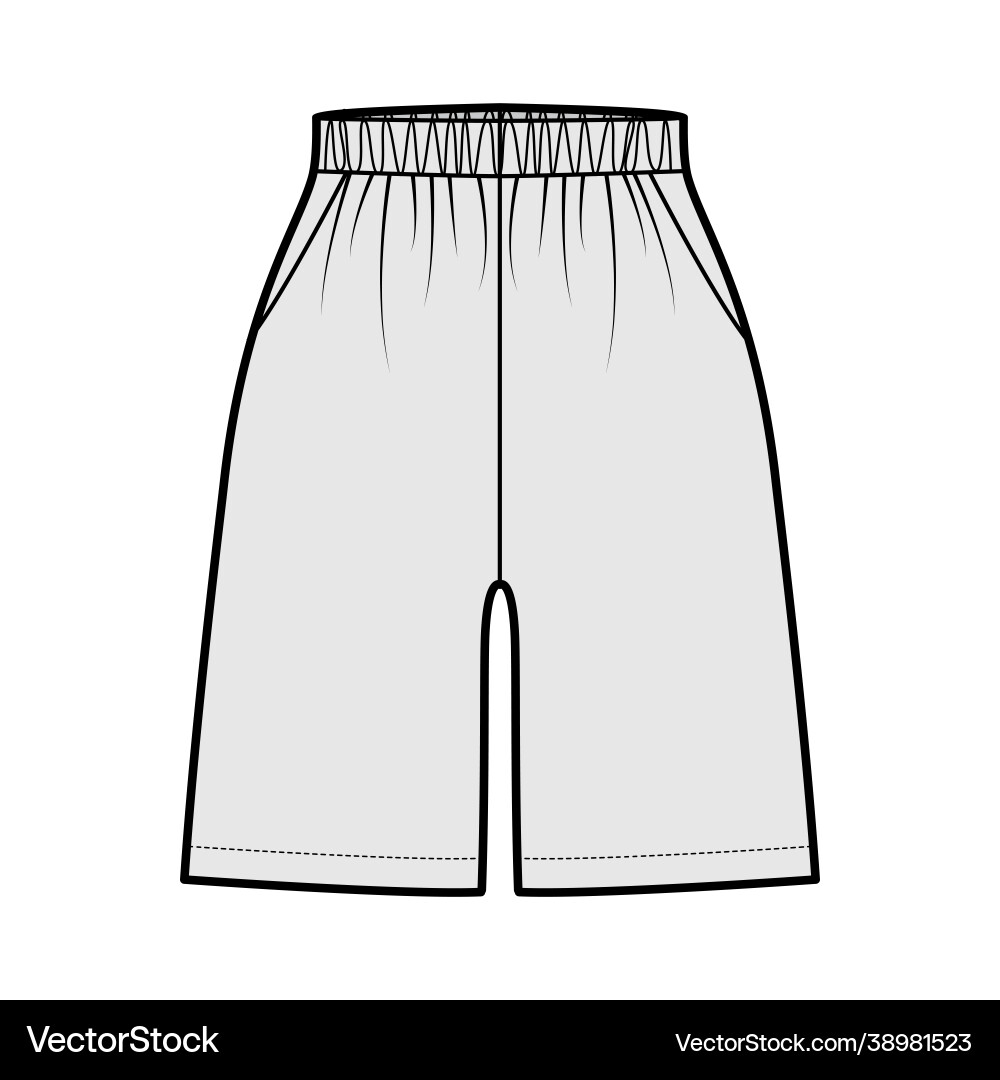 Active shorts sport training technical fashion Vector Image