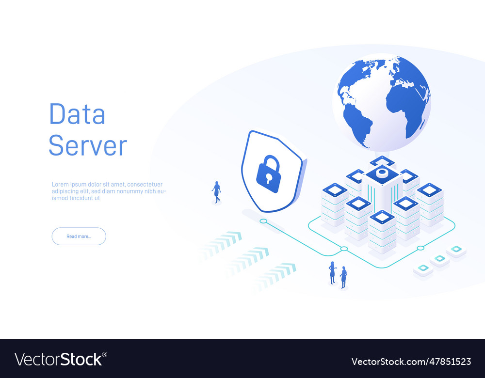 Cloud Database Data Transmission Technology Data Vector Image