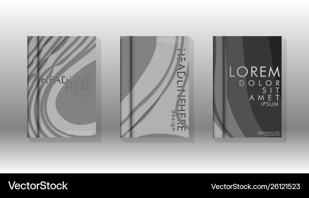 Cover book with a geometric design background Vector Image