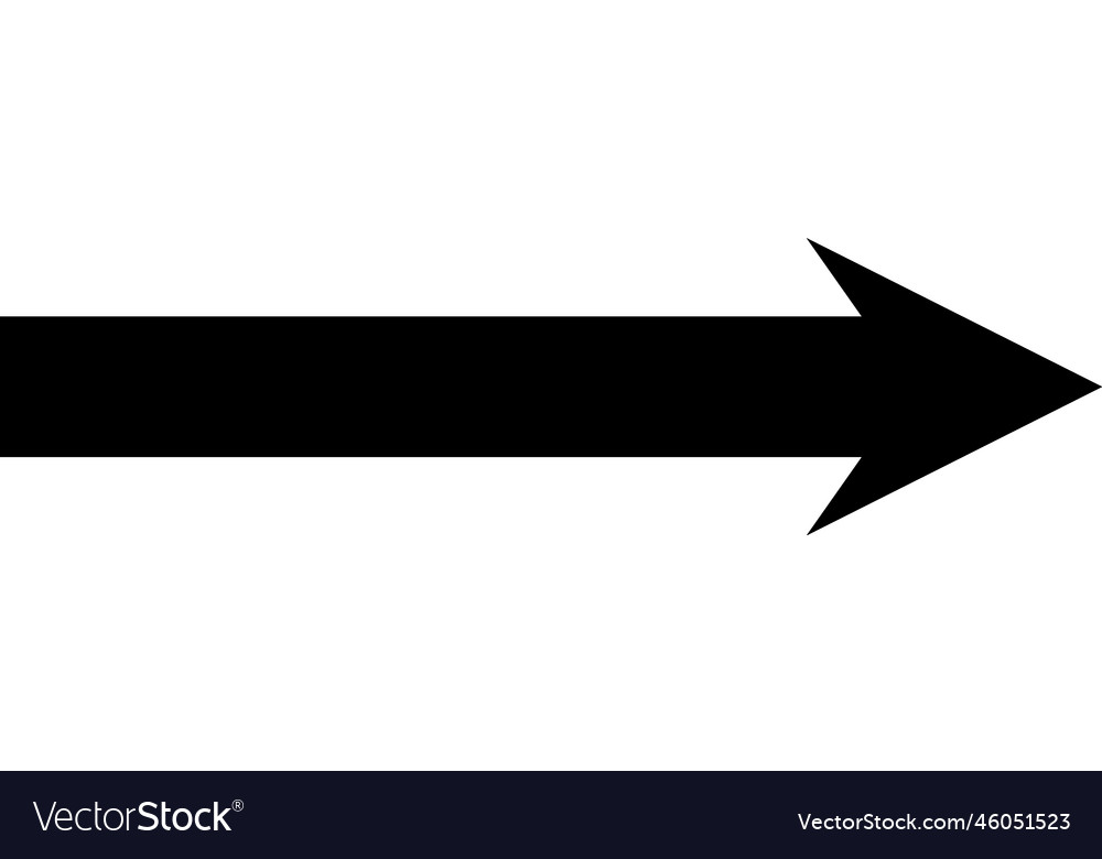 Direction arrow pointer for indicating Royalty Free Vector