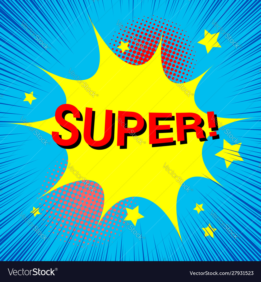 Light super comic background Royalty Free Vector Image
