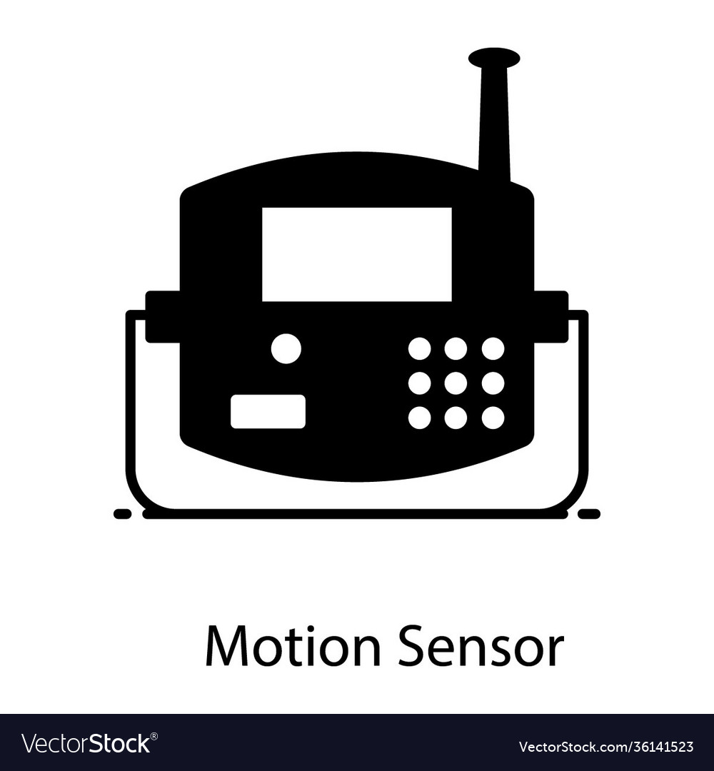 Motion sensor Royalty Free Vector Image - VectorStock