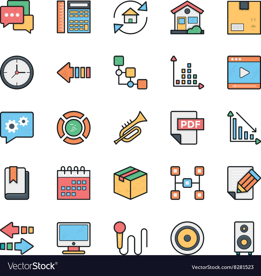 Networking web user interface and internet 16 Vector Image