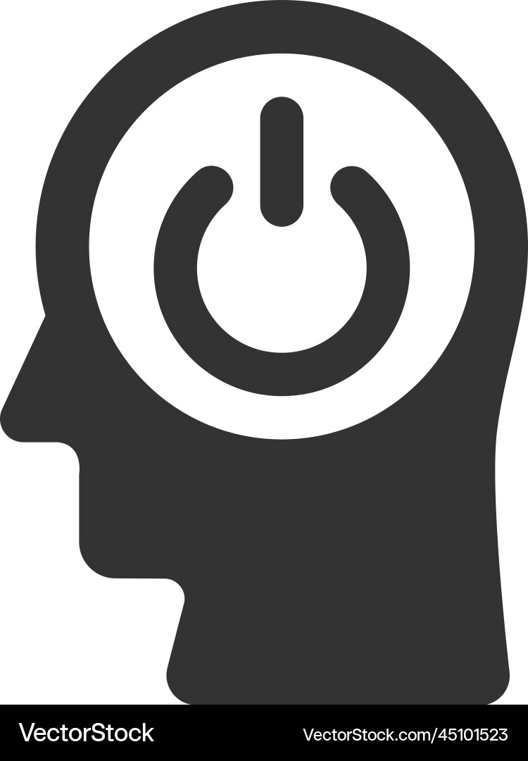 Power of mind icon Royalty Free Vector Image - VectorStock