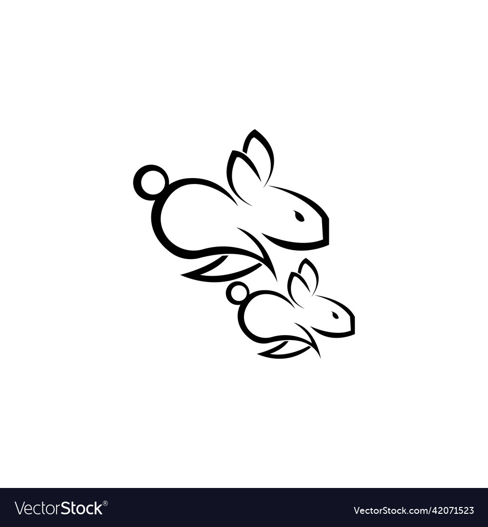 Rabbit icon design Royalty Free Vector Image - VectorStock