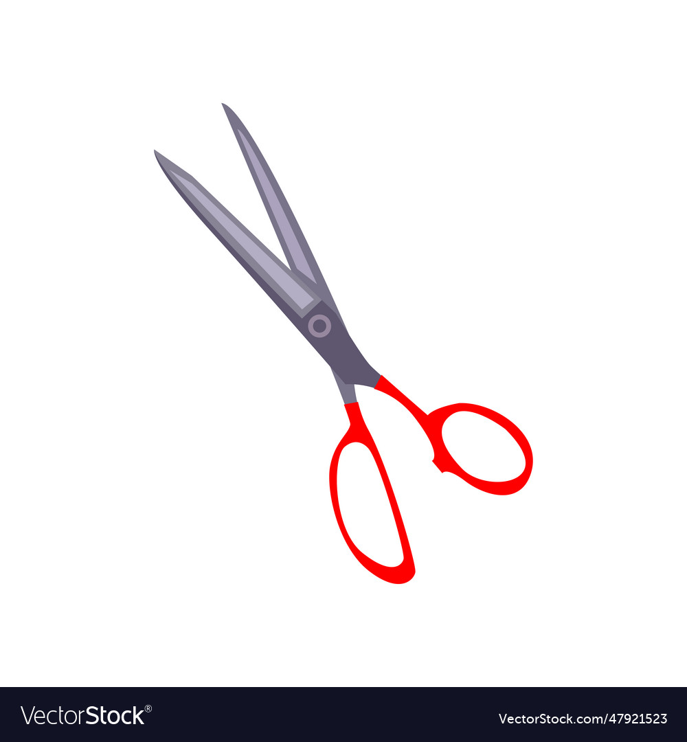 Sharp tailor scissors Royalty Free Vector Image
