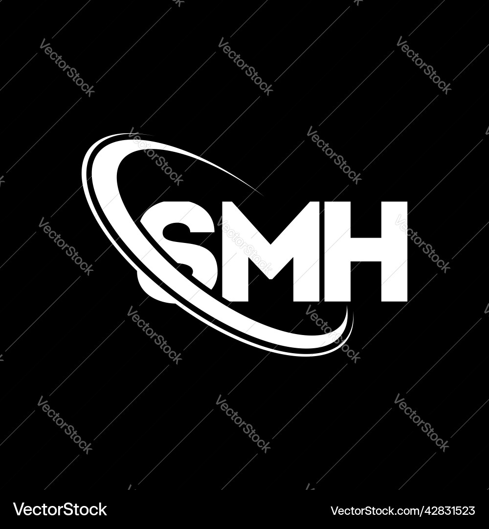 Smh logo letter design Royalty Free Vector Image