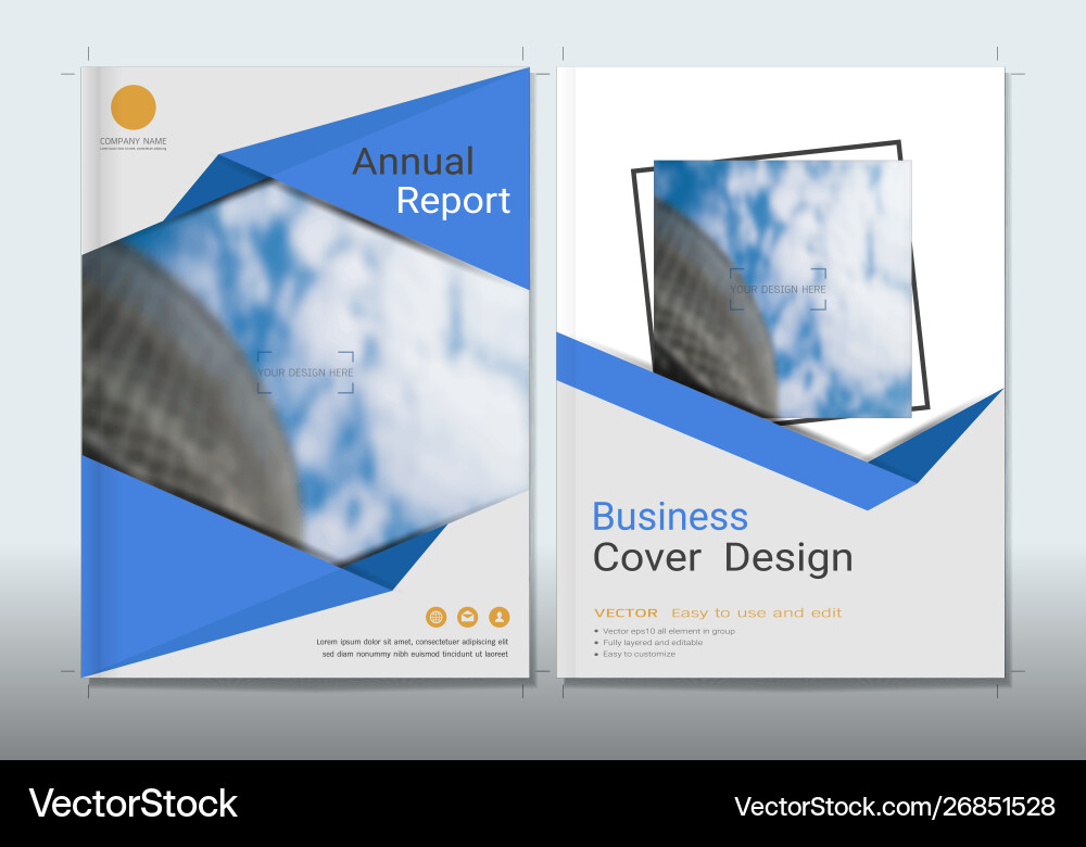 Covers design with space for photo background Vector Image