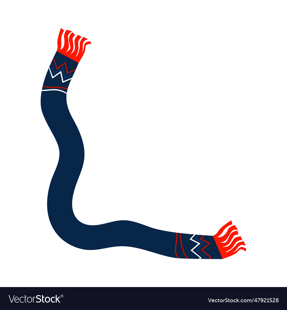 Dark blue scarf Royalty Free Vector Image - VectorStock