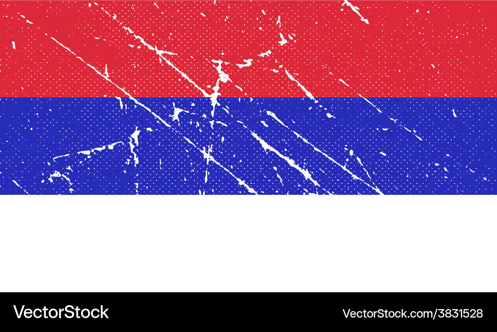 Flag of with old texture Royalty Free Vector Image