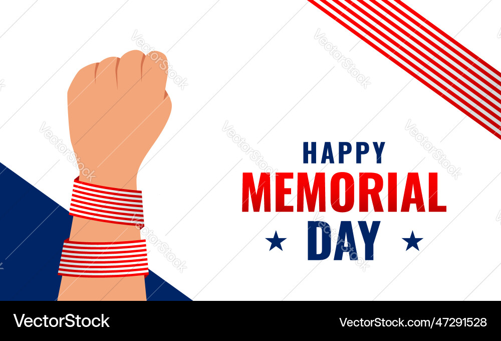 Memorial day event celebrate background Royalty Free Vector
