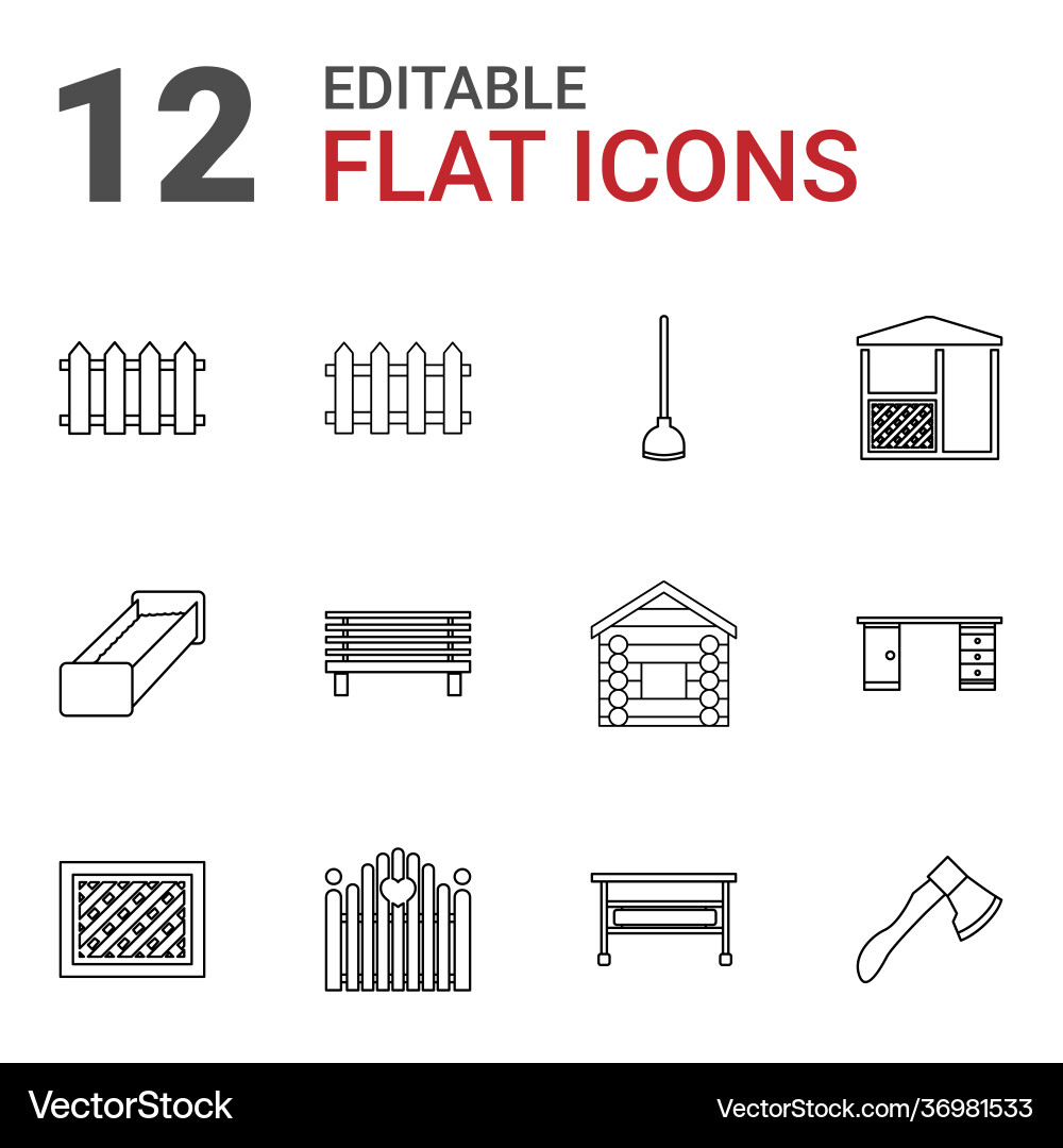 Wooden icons Royalty Free Vector Image - VectorStock