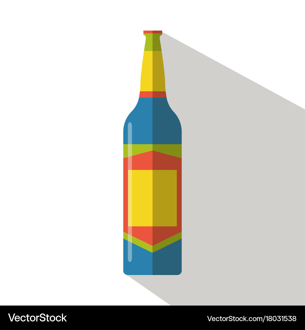 Alcohol drinks beverages and bottle cocktail Vector Image