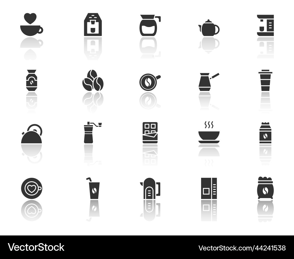 Coffee break icon espresso cup breakfast drink Vector Image