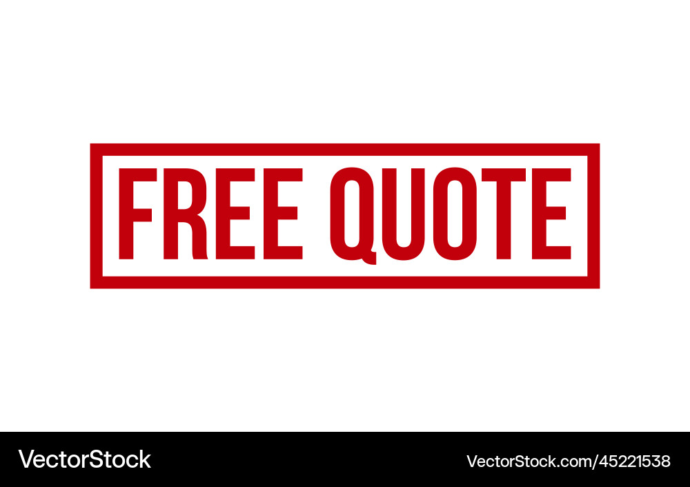 Free quote rubber stamp seal Royalty Free Vector Image
