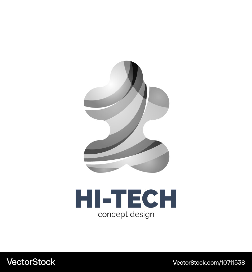 Modern abstract futuristic logo Royalty Free Vector Image